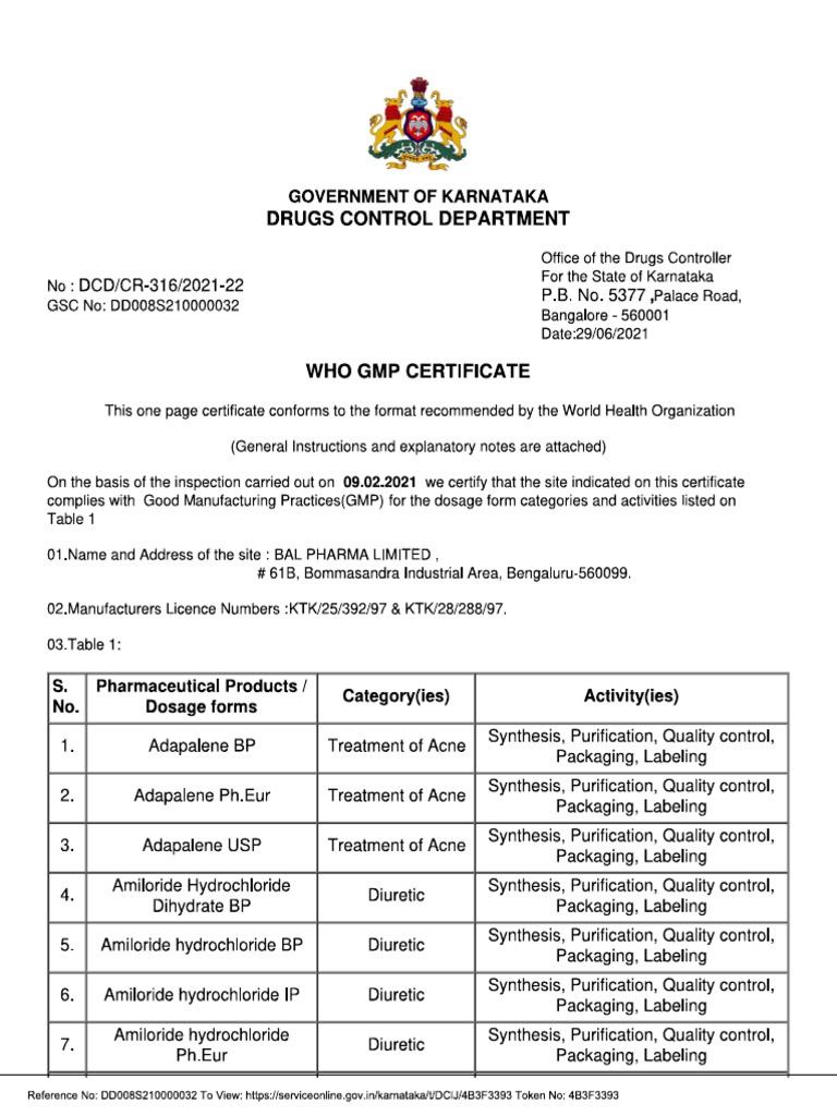 Who GMP 2021 01 | PDF