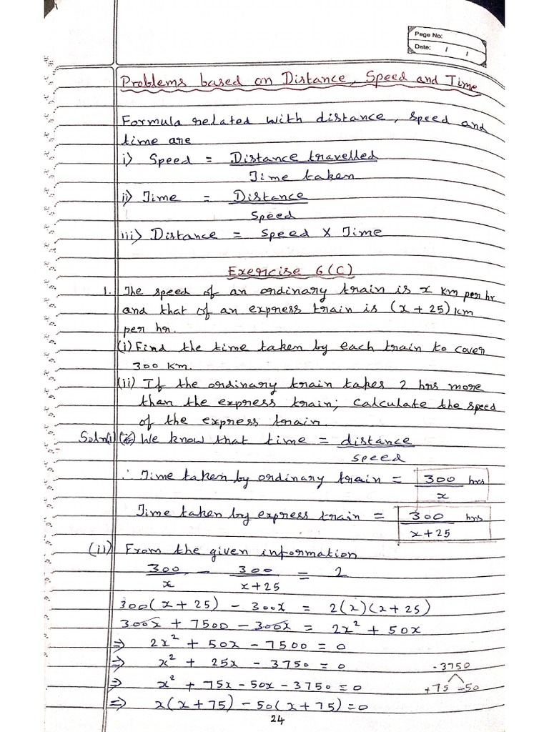L6 Solving Simple Problems - Ex 6 (C) & 6 (D) | PDF