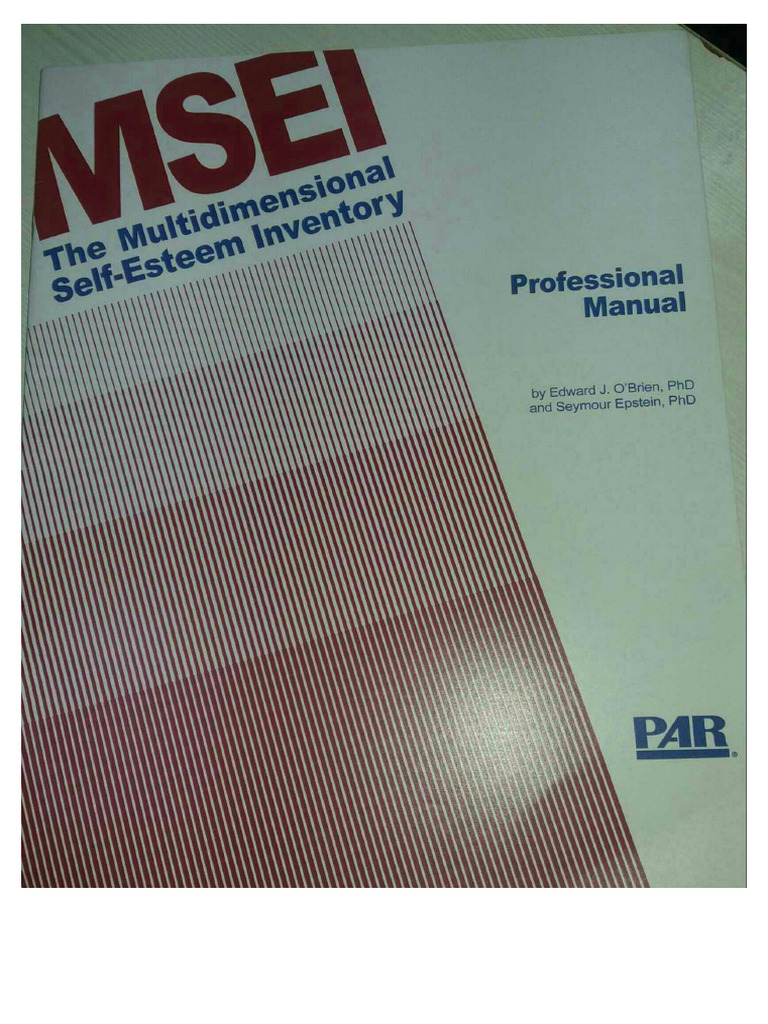 MSEI Professional Manual | PDF