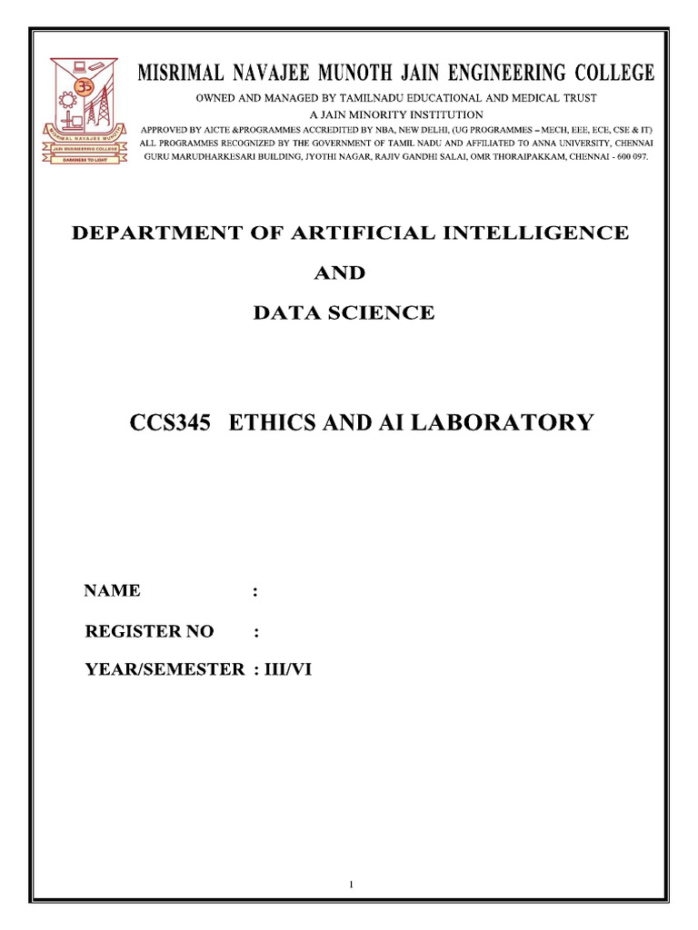 Ethics and Ai Record - Final | PDF