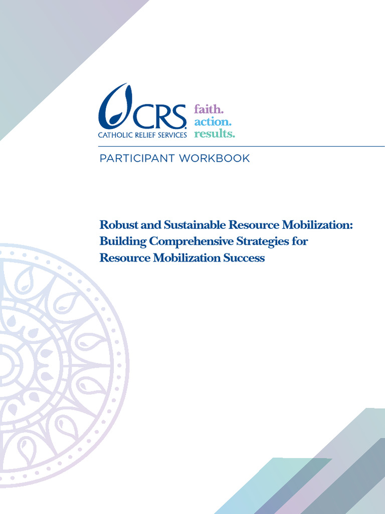474 Robust And Sustainable Resource Mobilization Participant Workbook