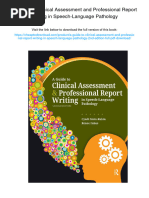 Assessment in Speech Language Pathology A Resource Manual, Seventh ...