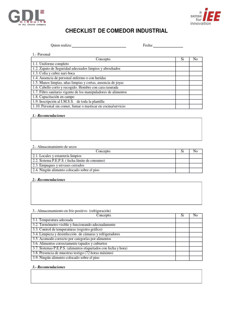 Auditoria Comedor 2024 | PDF | Alimentos