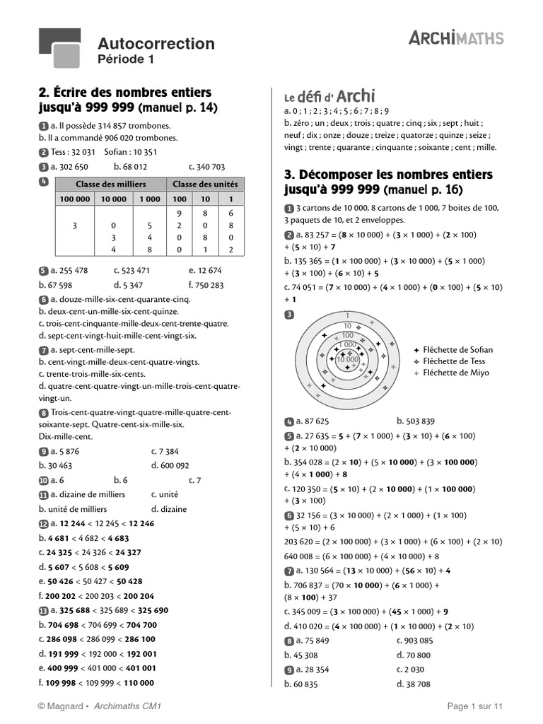 Outils Maths CM1 : Guide et Évaluations | PDF | Formes géométriques ...