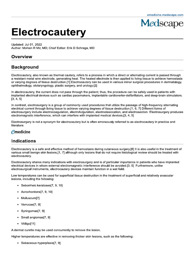 Electrocautery | PDF