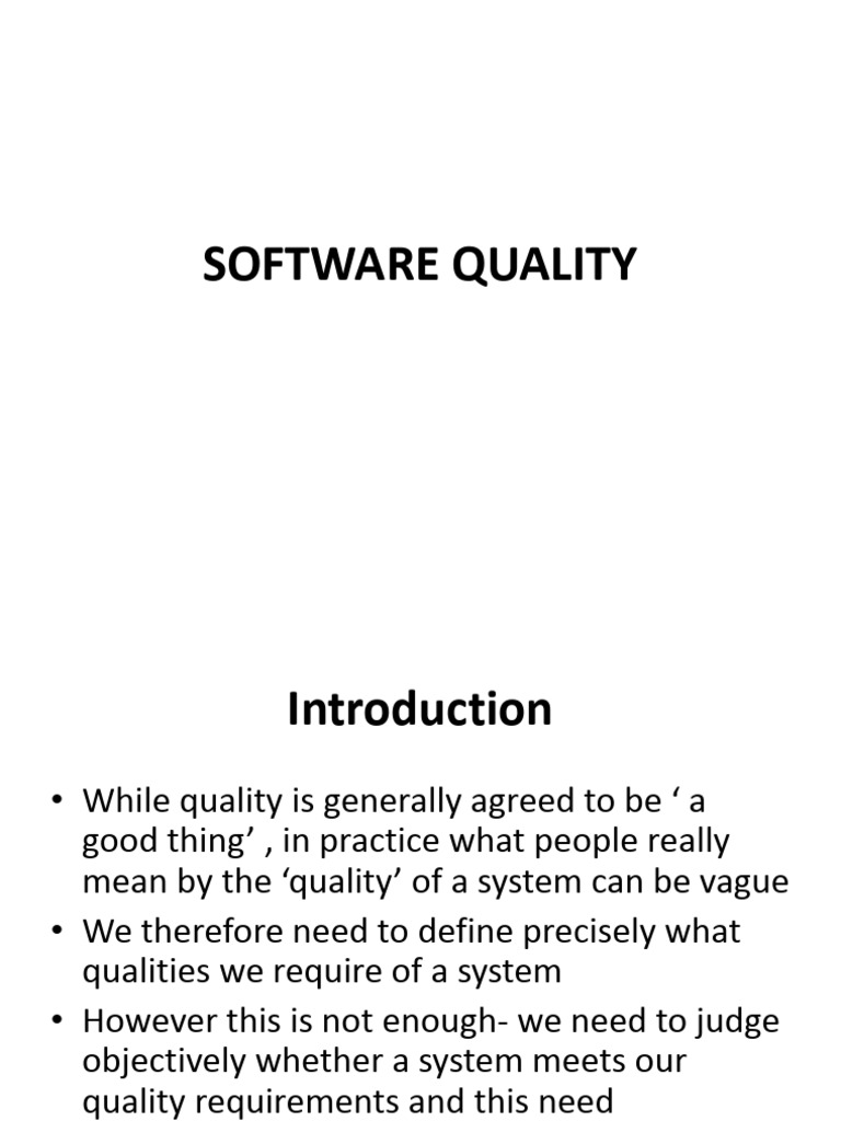 UNIT-5-Software Quality | PDF | Software Quality | Specification (Technical Standard)