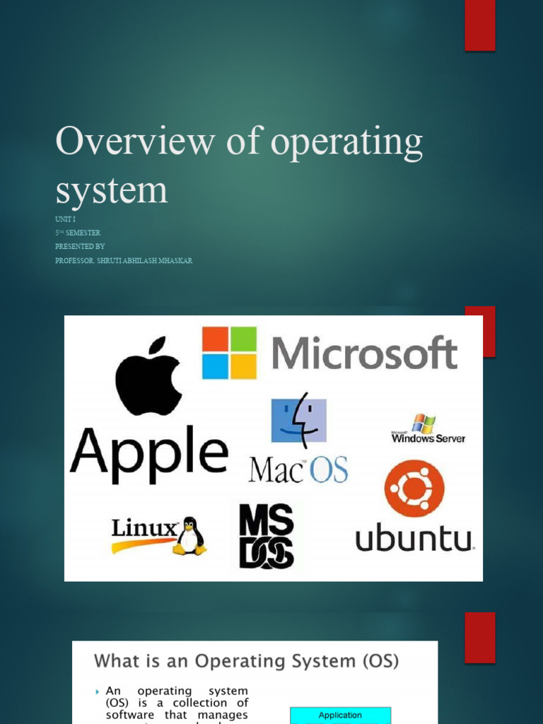 Overview of OS Unit 1 Final | PDF | Operating System | Process (Computing)