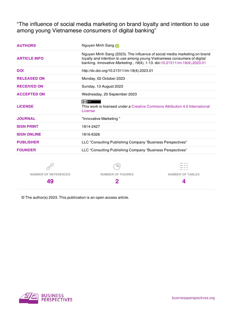 The Influence of Social Media Marketing On Brand L | PDF | Brand ...