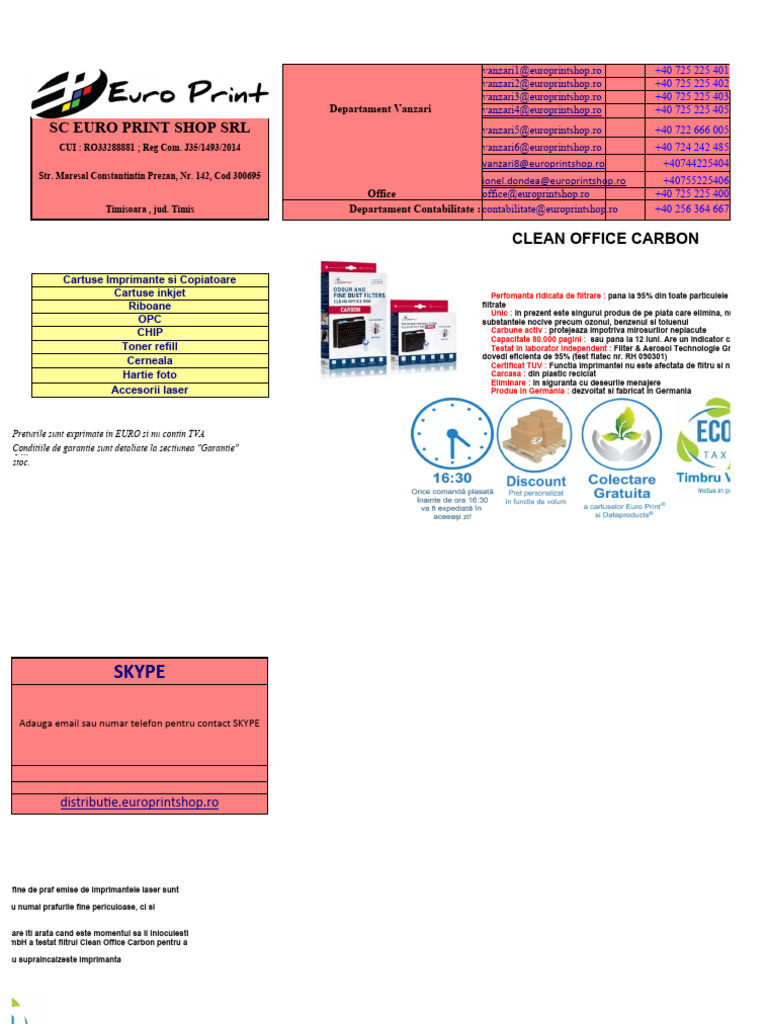 Oferta EuroPrint - IULIE 2024 | PDF | Office Equipment | Hewlett Packard