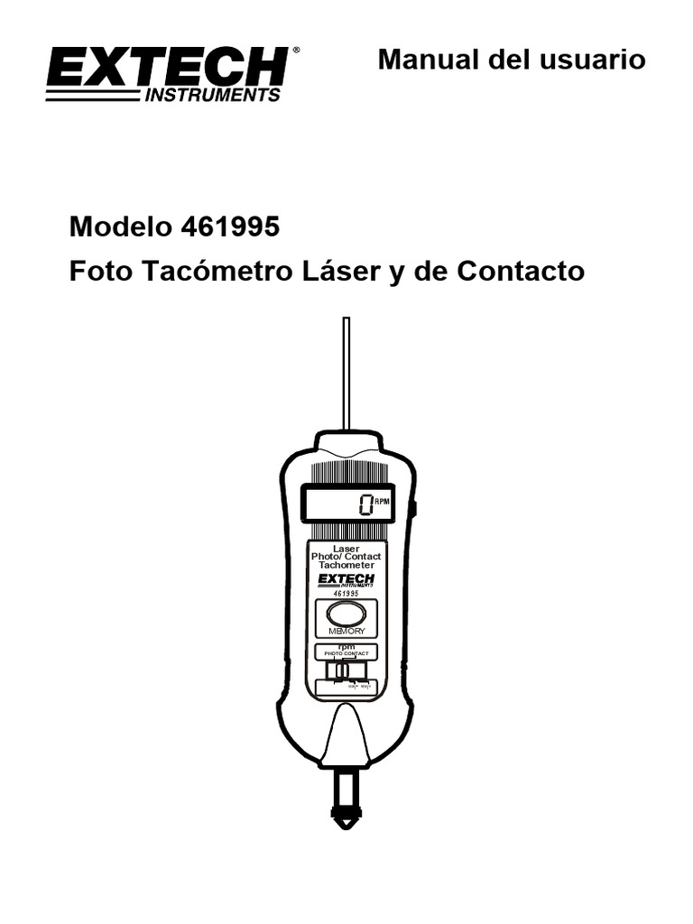 Extech Meter 461995 | PDF | Láser