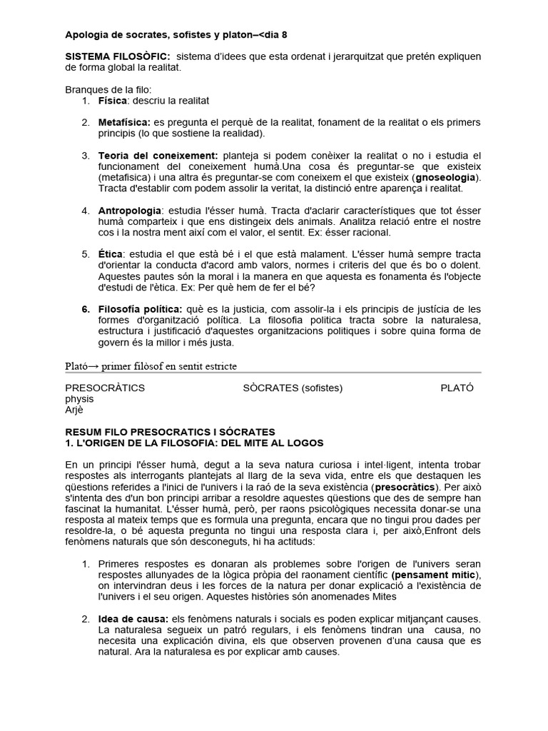 Apunts Filo Tema 1 | PDF