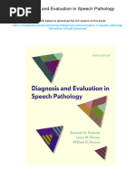 Assessment in Speech Language Pathology A Resource Manual, Seventh ...