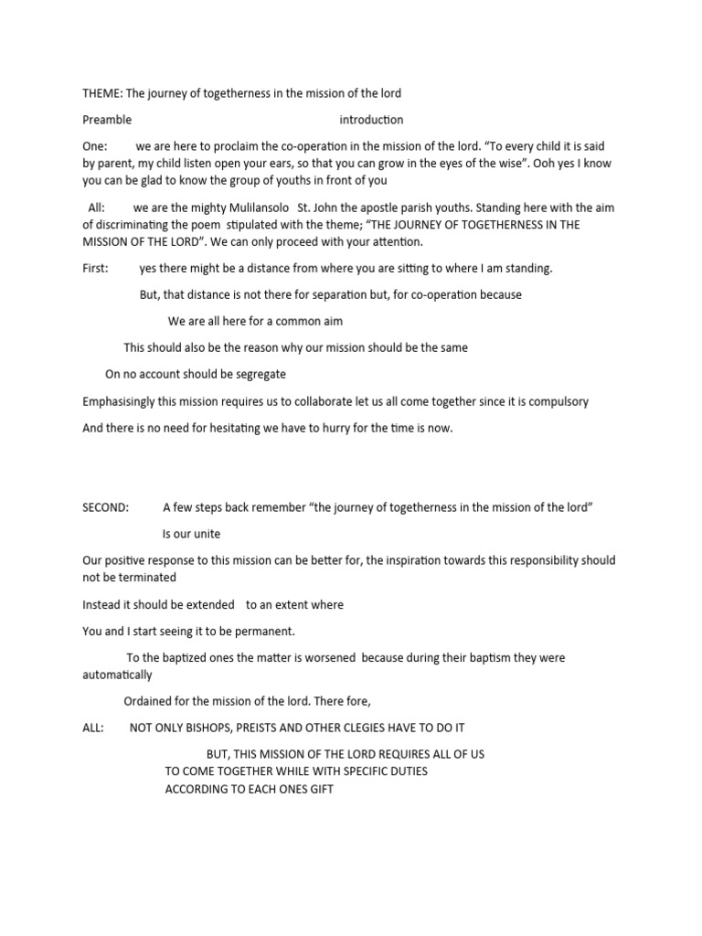 Youth Rally Poem | PDF | Self-Improvement