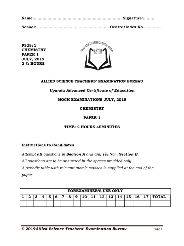Chem PP1 'a' Level | PDF | Ph | Materials