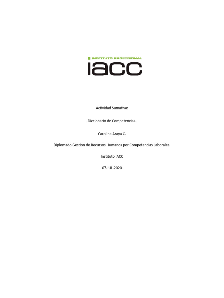 Carolina - Araya - Act Sumativa Mod 4 | PDF | Gestión de recursos humanos | Liderazgo
