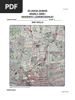 Grade 9 Geography: Map Skills Overview | PDF | Contour Line | Map