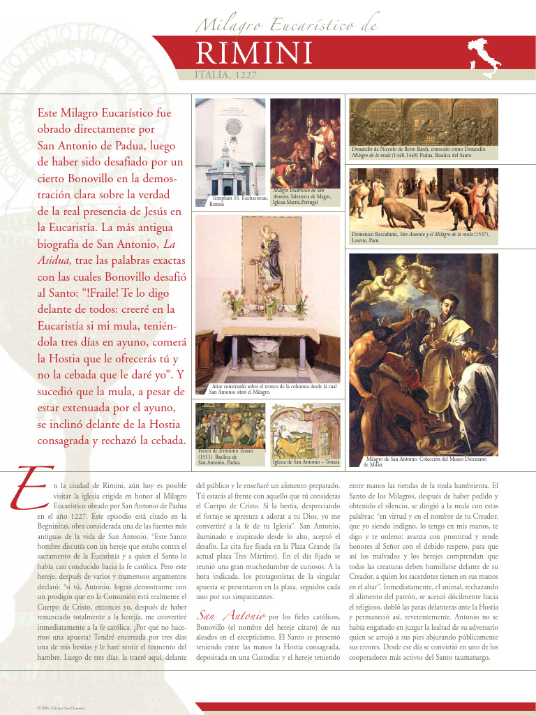 Rimini Spanish | PDF | eucaristía | Cristo (título)