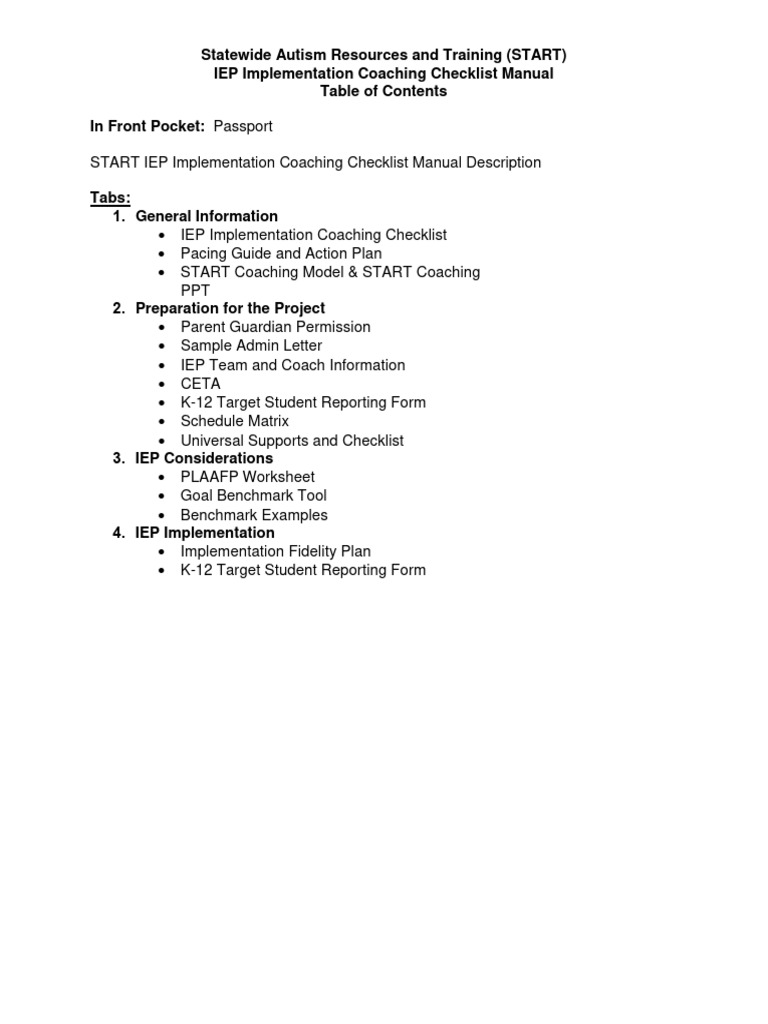 Sample-IEP-For-Autism Fill I The Blank | PDF | Individualized Education ...
