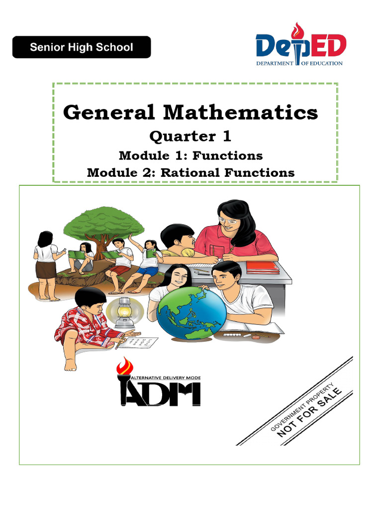 GEN MATH Q1 Mod1 2 Simplified Functions Rational FN | PDF | Function (Mathematics) | Equations
