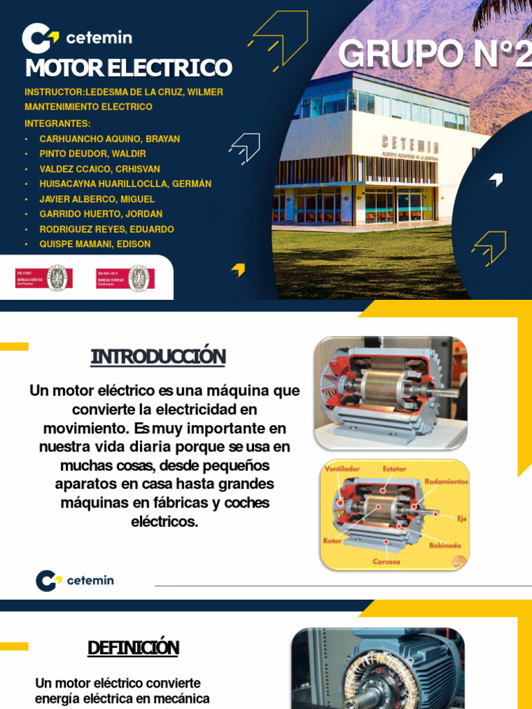 Grupo 2 Expo | PDF | Motor eléctrico | Motores