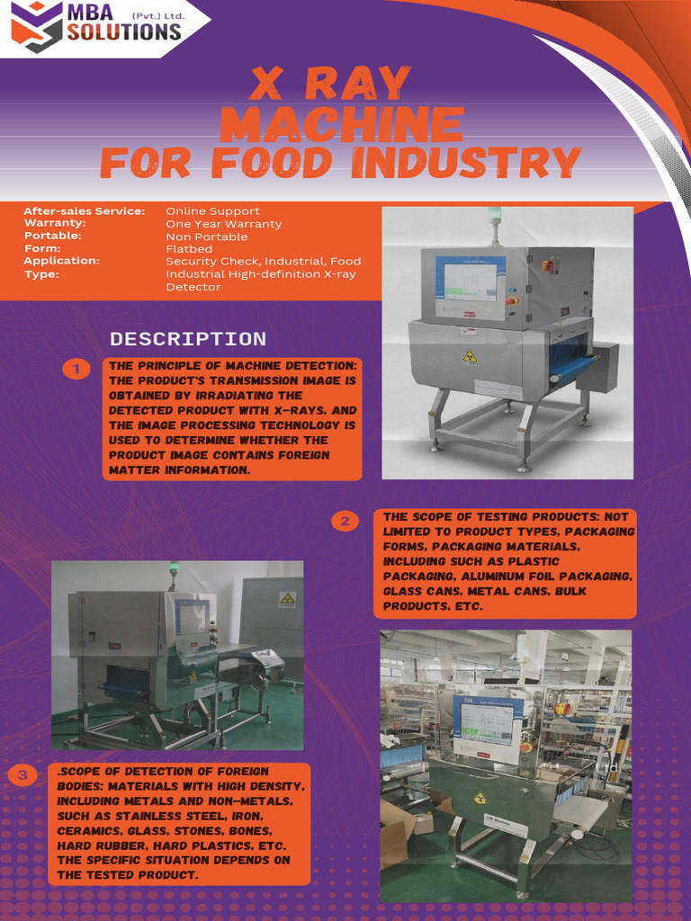 X-Ray Machine For Food Production Profile | PDF | X Ray