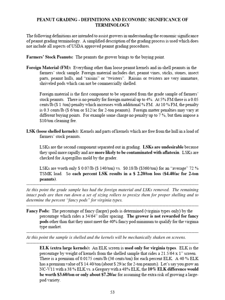 Grading | PDF | Peanuts | Ton