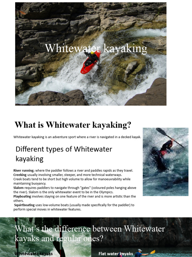 Types and Techniques of Whitewater Kayaking | PDF | Social Science