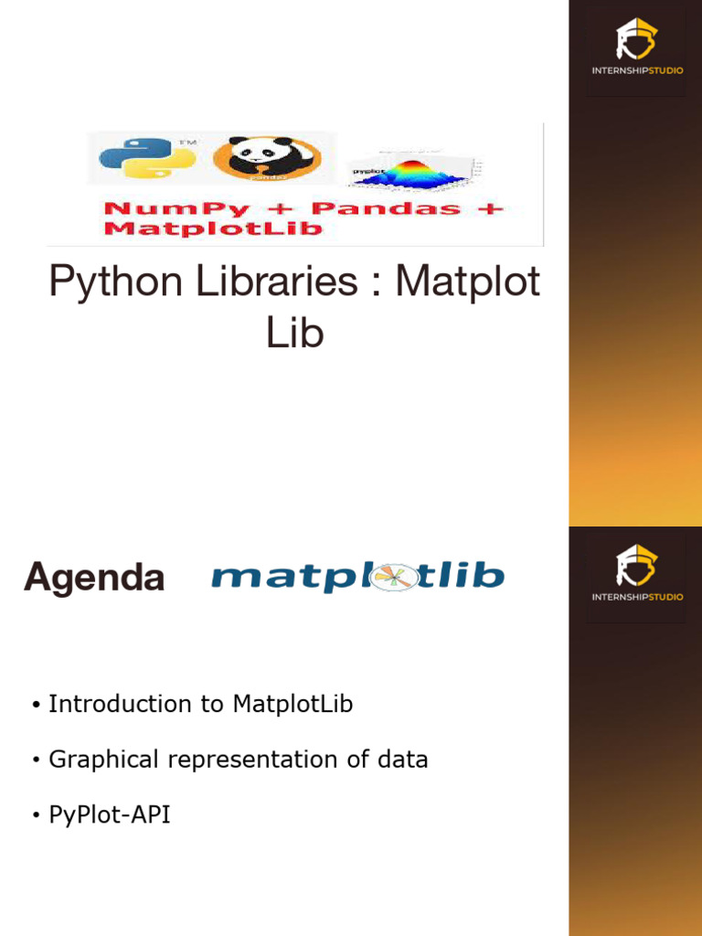 5a Introduction To Matplotlib Graphical Representation of Data 1 - PPTX ...