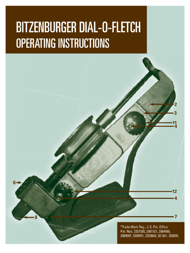 Bitzenburger Dial-O-Fletch Instructions | PDF