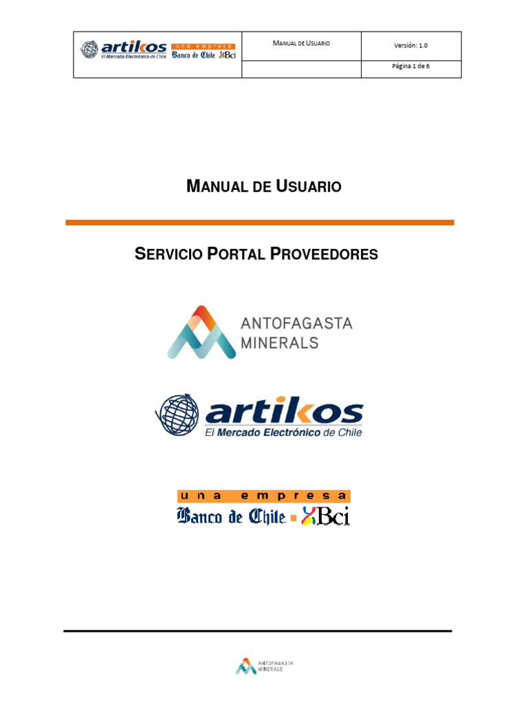 Manual de Usuario - Portal Proveedores - AMSA | PDF | Chat en linea | Software