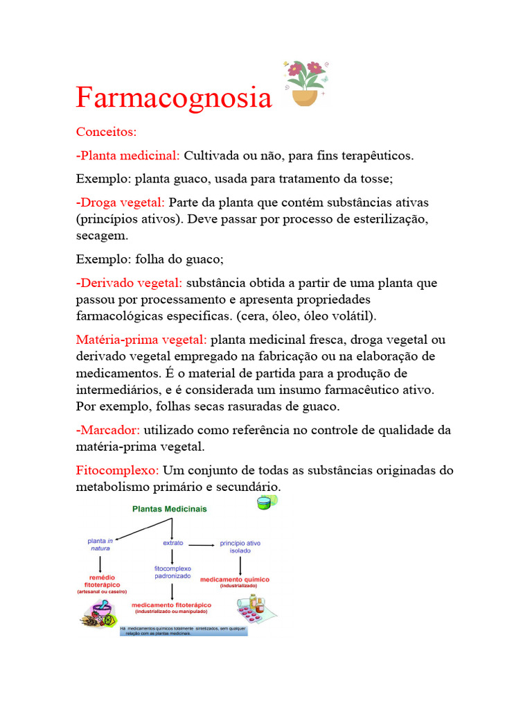 Farmacognosia | PDF | Fotossíntese | Metabolismo