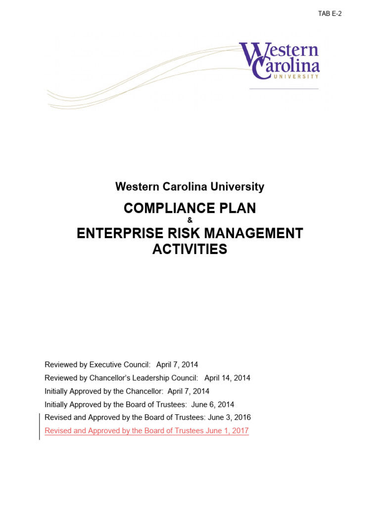 Compliance Plan 2017 18 Red Line Version E2 | PDF | Regulatory ...