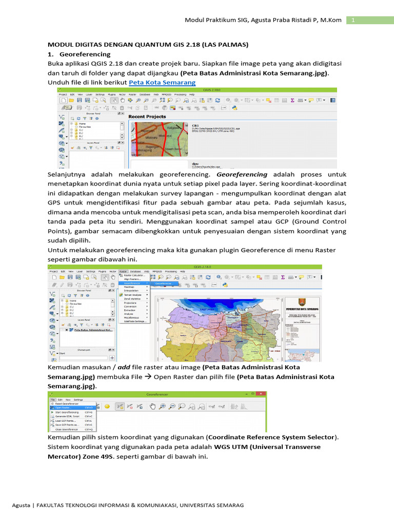 Modul Digitas Dengan Quantum Gis 2 | PDF | Komputer