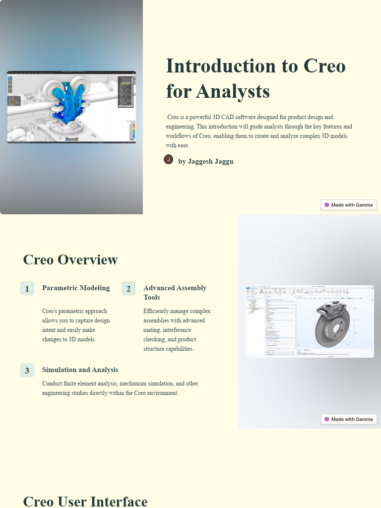 Introduction To Creo For Analysts | PDF | 3 D Computer Graphics | Simulation