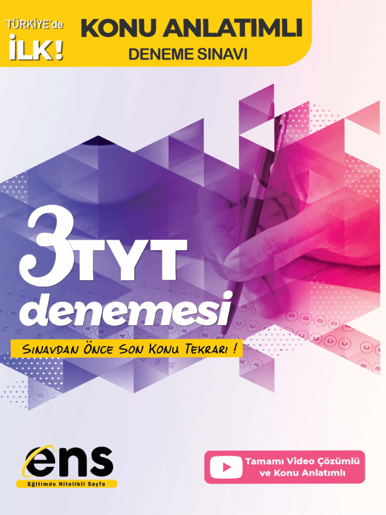 TYT 3lü Deneme - EnS - Ornek | PDF