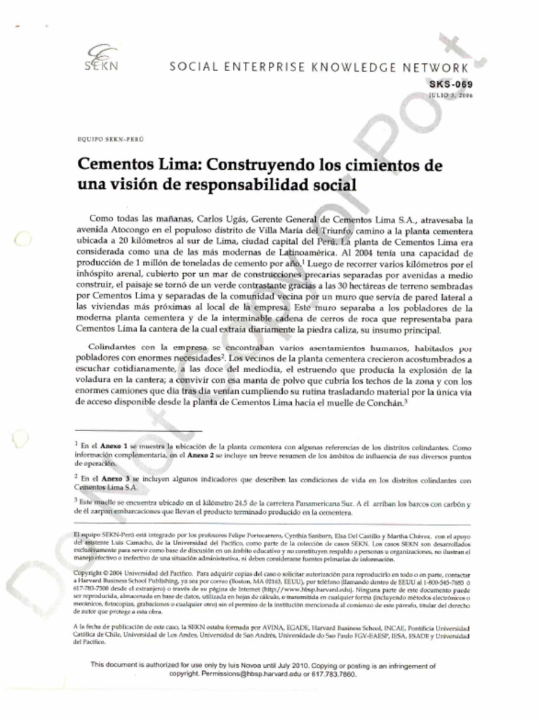 1 Cementos Lima | PDF