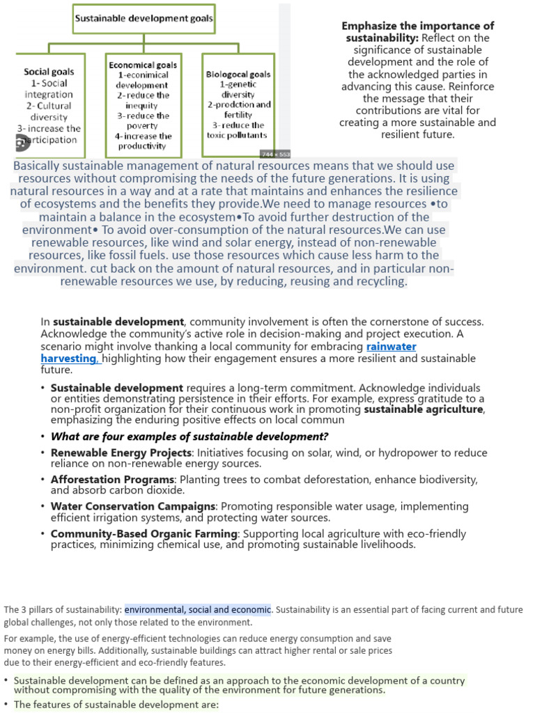 Emphasize The Importance of Sustainability 2 | PDF | Sustainability ...