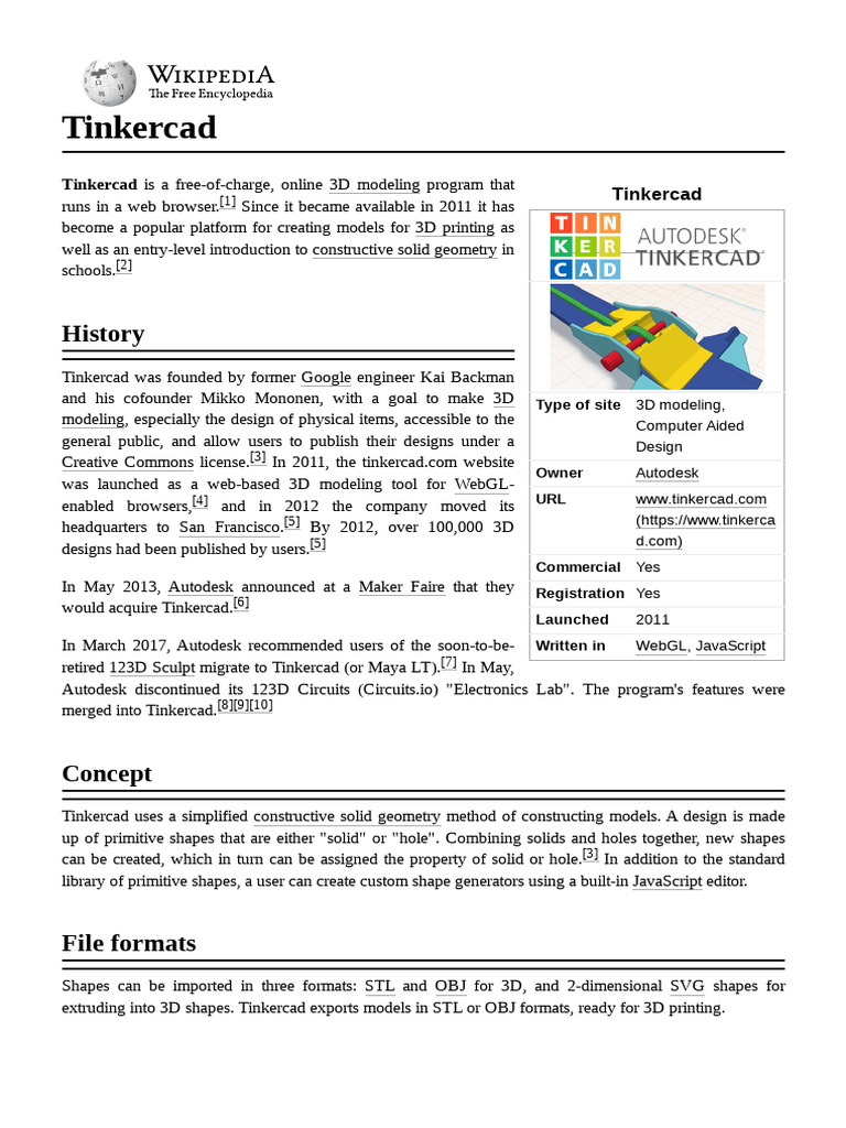 Tinkercad | PDF | Computer Engineering | Software
