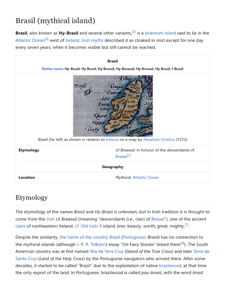 Myth of Hy-Brasil Island Explained | PDF | Travel