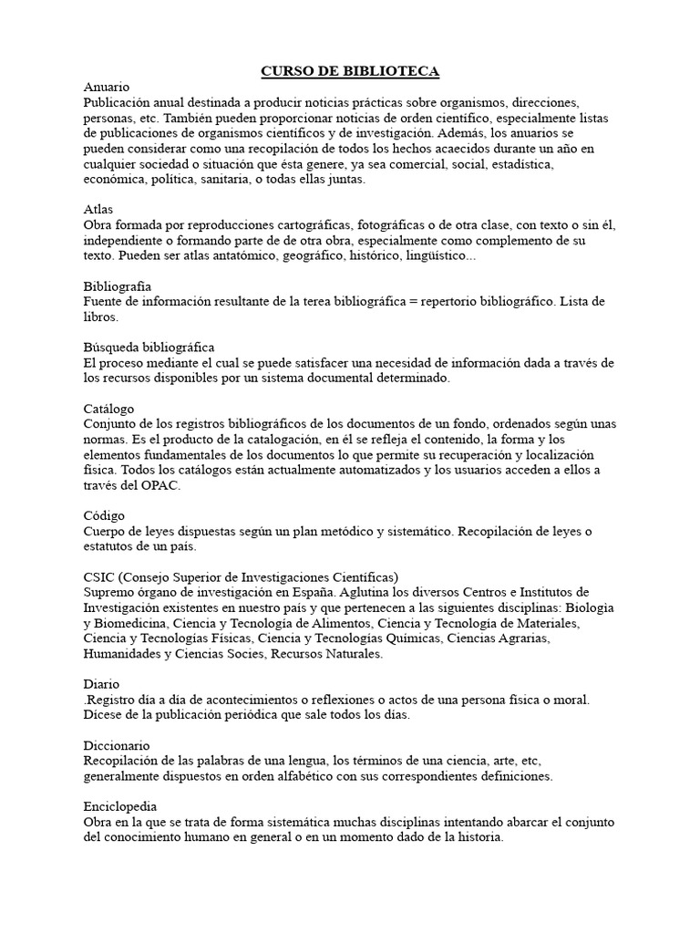 Curso de Biblioteca | PDF | Acceso abierto | Bases de datos