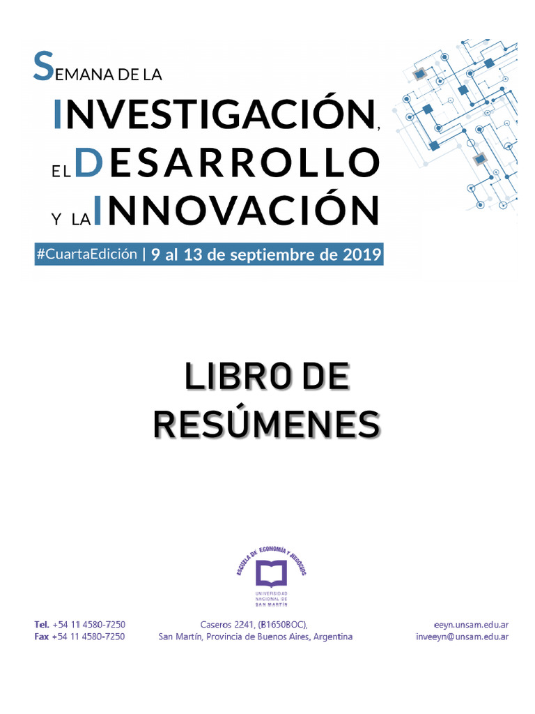 Libro Resúmenes SIDI 2019 | PDF | Discriminación y relaciones raciales ...