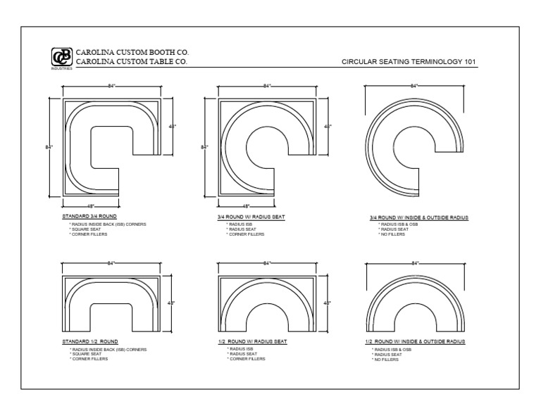 Booth 101 Circular Seating Terminology | PDF