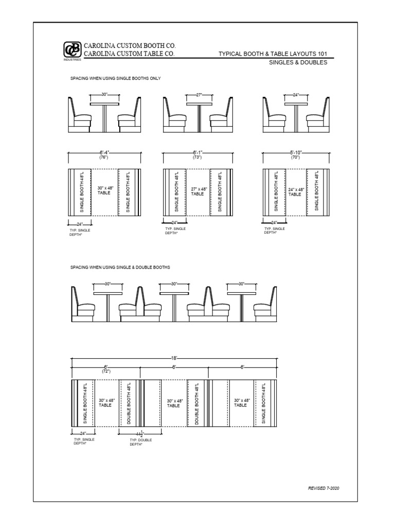 Typ Seating and Table Layouts Singles & Doubles | PDF
