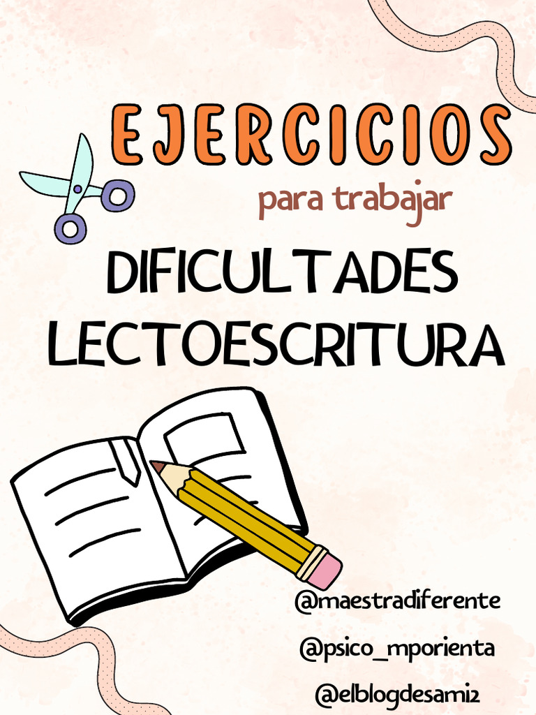 Ejercicios de Lectoescritura para Primaria | PDF | Lingüística | Fonética