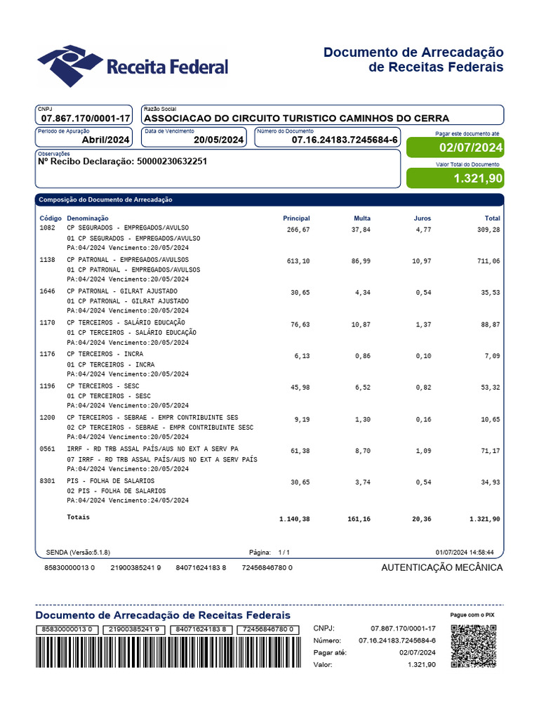 Guia Inss 04 2024 Atualizada | PDF | Seguro social | Bem-estar social