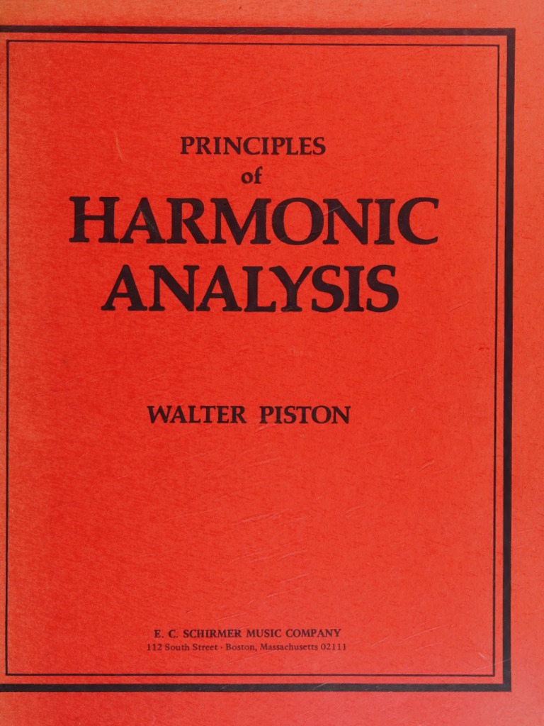 Principles of Harmonic Analysis - Walter Piston - 1933 - E - C ...