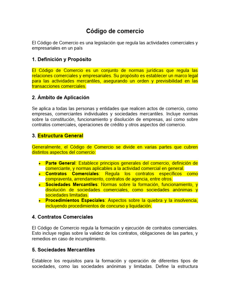 Código de Comercio | PDF | Sociedad de responsabilidad limitada | Bancarrota