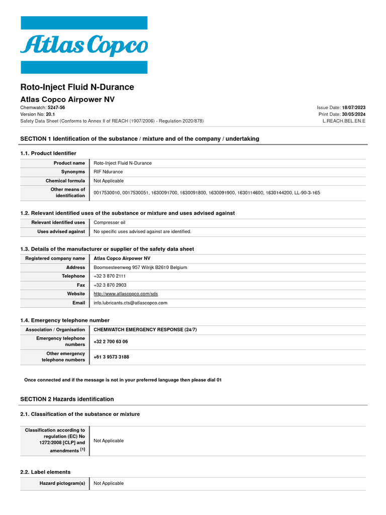 Roto-Inject Fluid N-Durance | PDF | Toxicity | Allergy