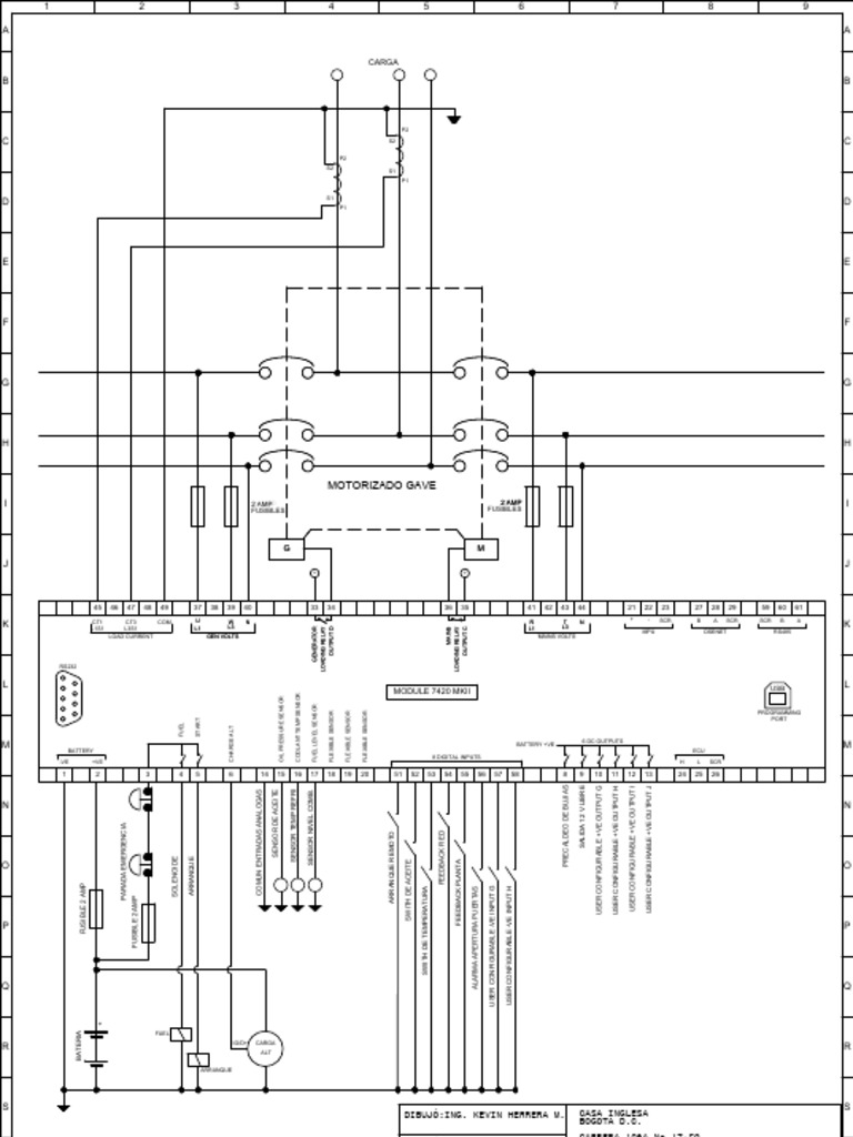 Diagrama de Control Atc Dse 7420 2F | PDF | Electrical Components ...