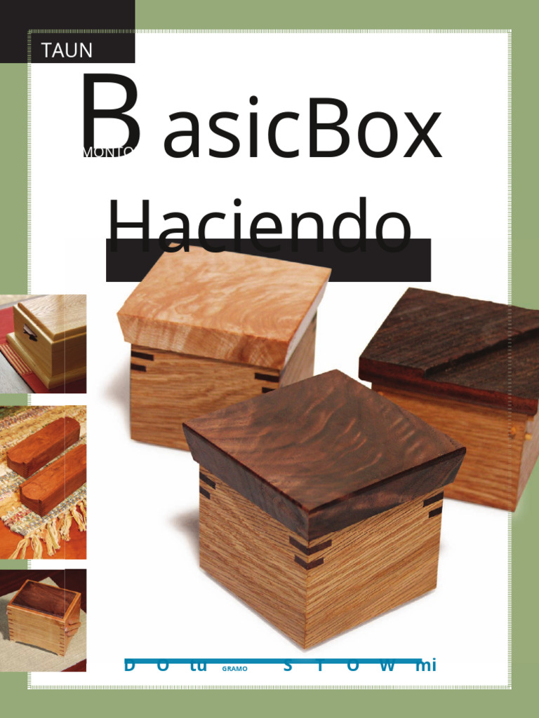 Fabricación de Cajas de Madera Básicas | PDF | Madera